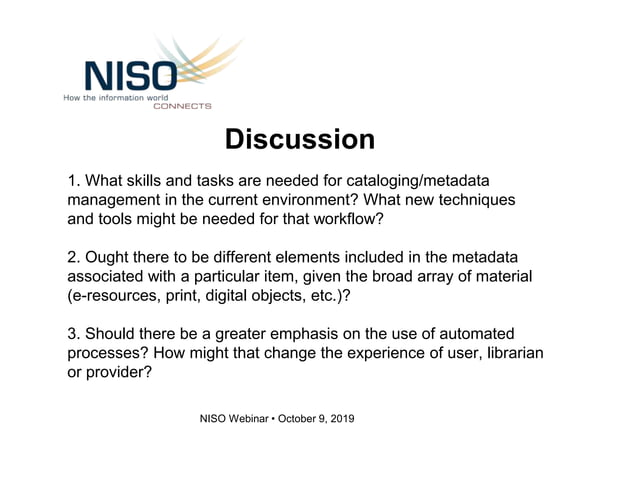 Carpenter, "Value-Add to Cataloging: Efficiency and Effectiveness ...