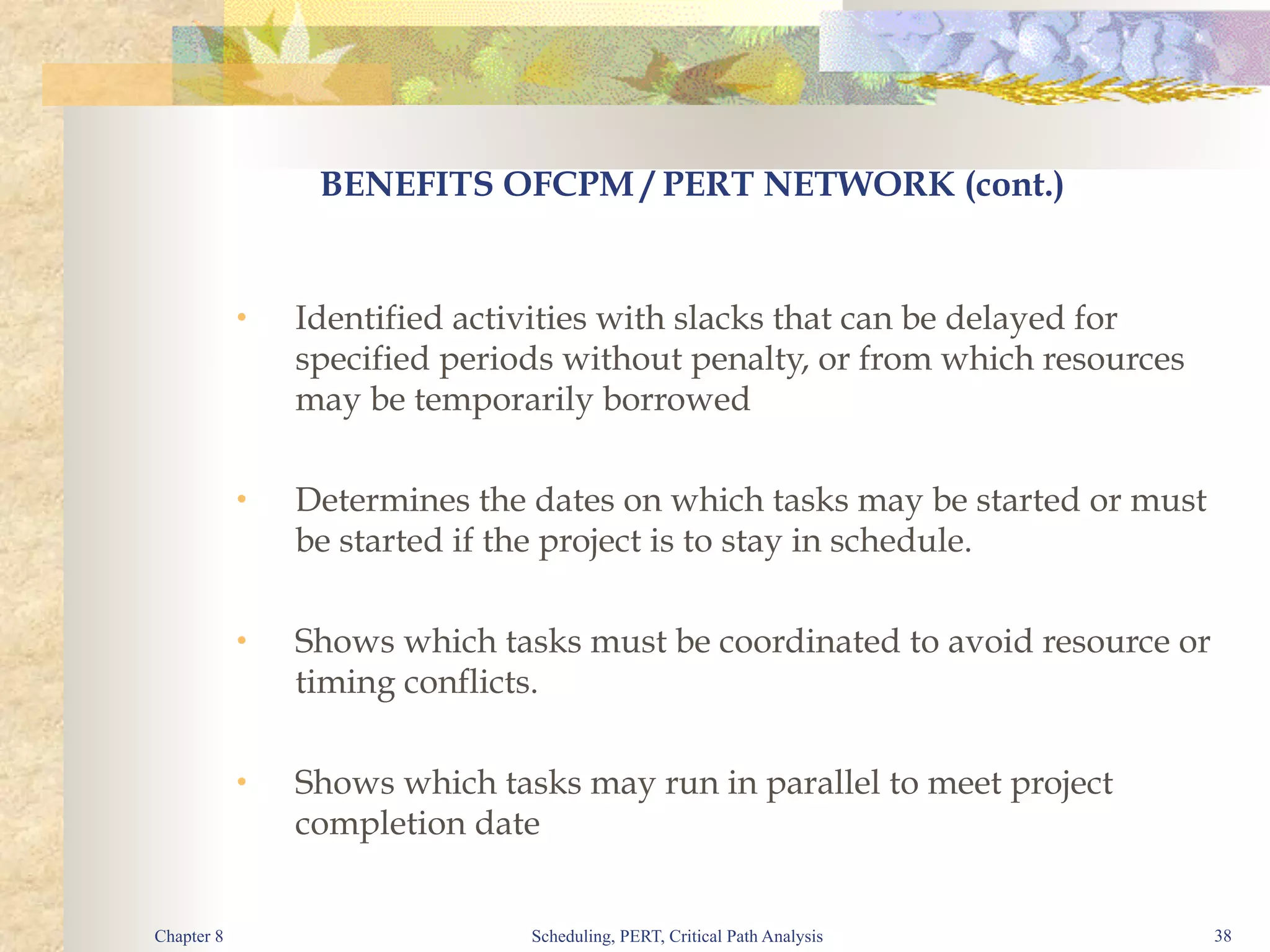 Modified PERT CPM diagram from network.pdf