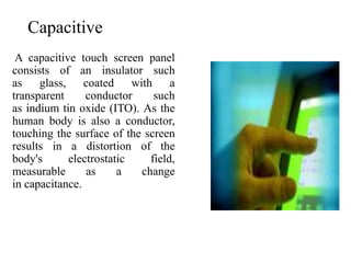 Touch Screen technology | PPTX