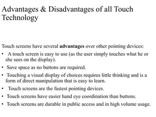 Touch Screen technology | PPTX
