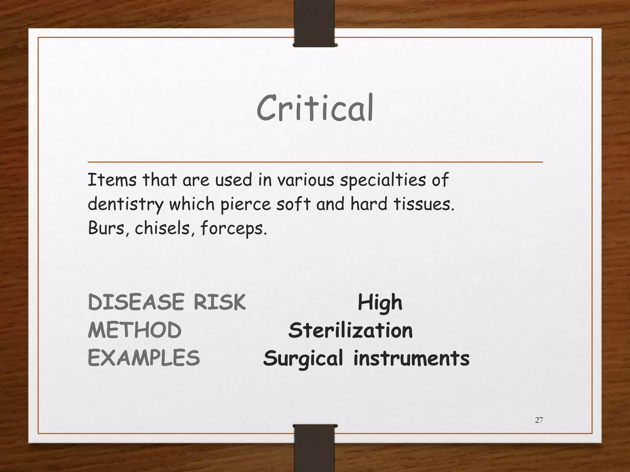 Infection Control In Dentistry | PPTX