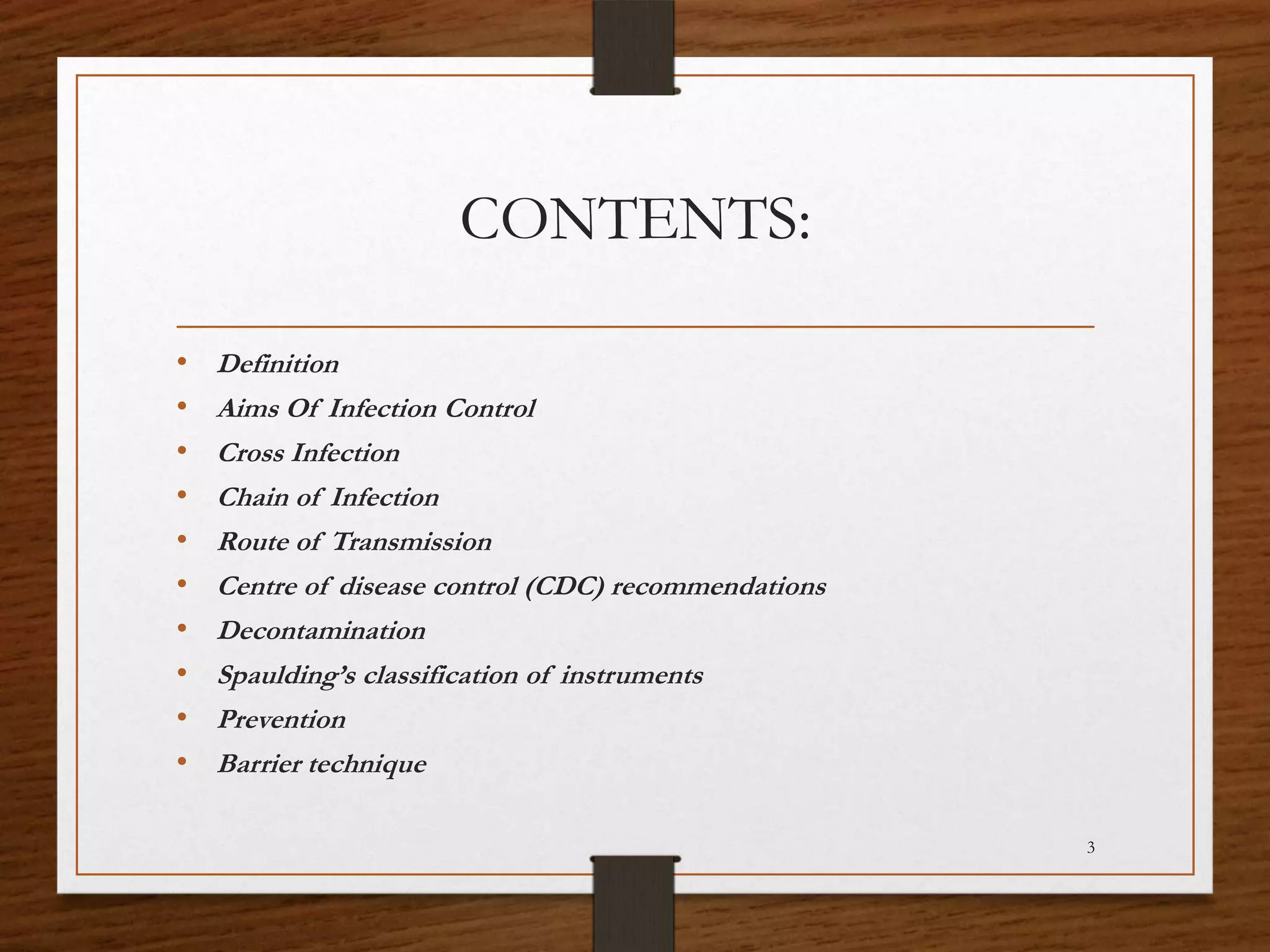 Infection Control In Dentistry | PPTX