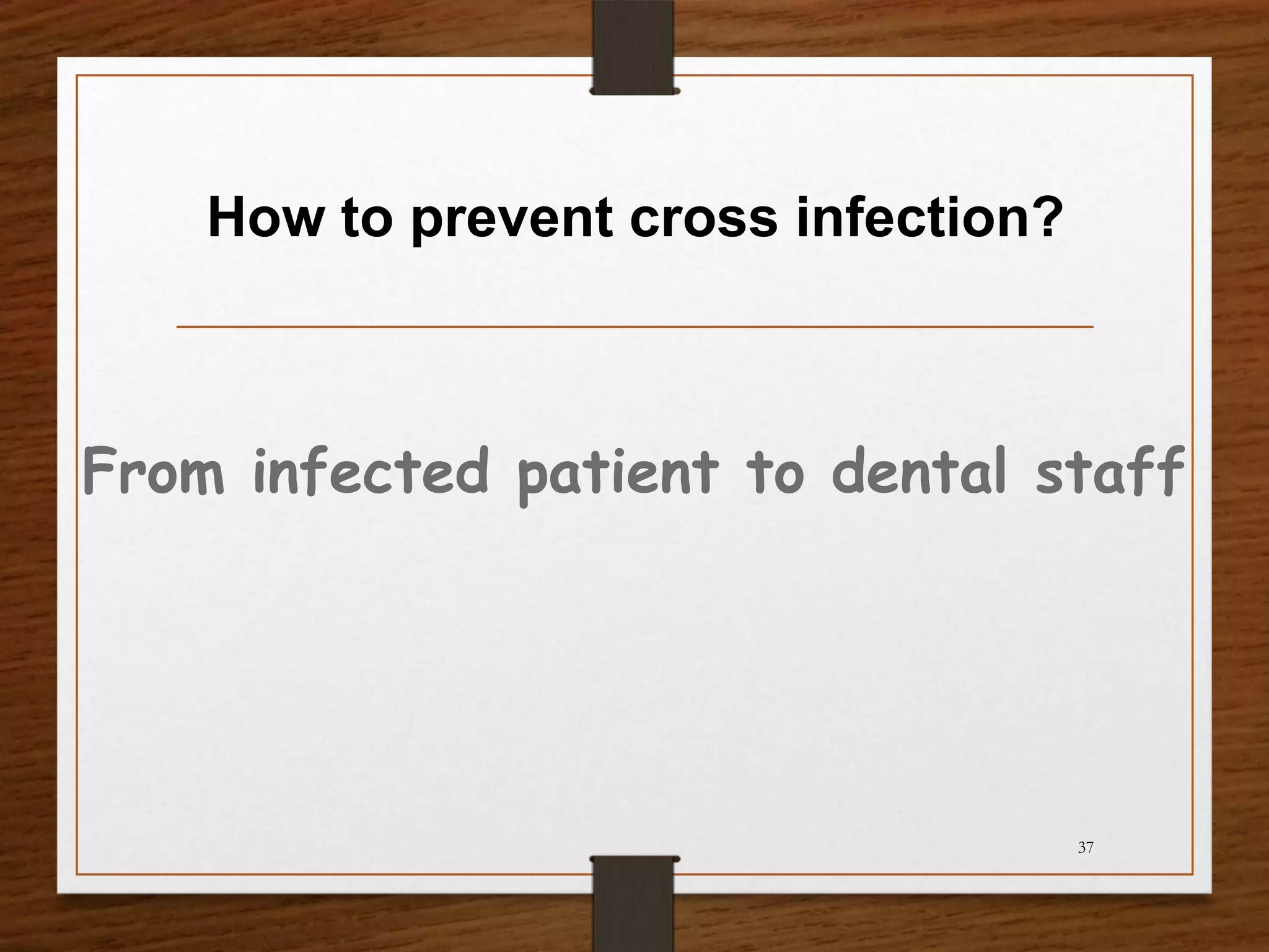 Infection Control In Dentistry | PPTX