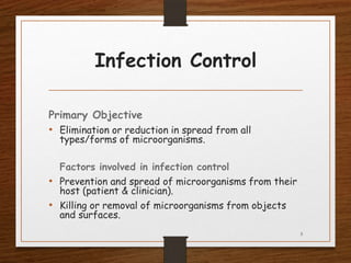 Infection Control In Dentistry | PPTX