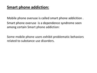 smartphone addiction | PPTX