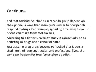 smartphone addiction | PPTX