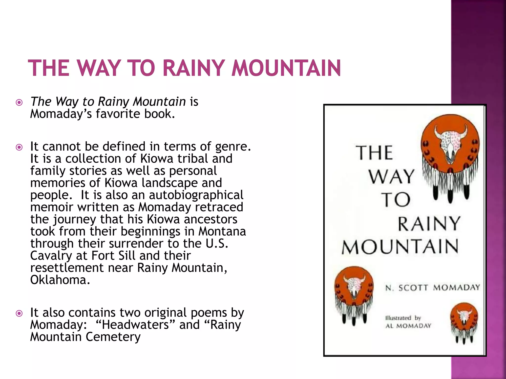 Presentation on The Way to Rainy Mountain | PPTX