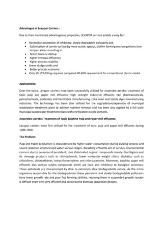 Modified pu carriers_for_wastewater_treatment | PDF