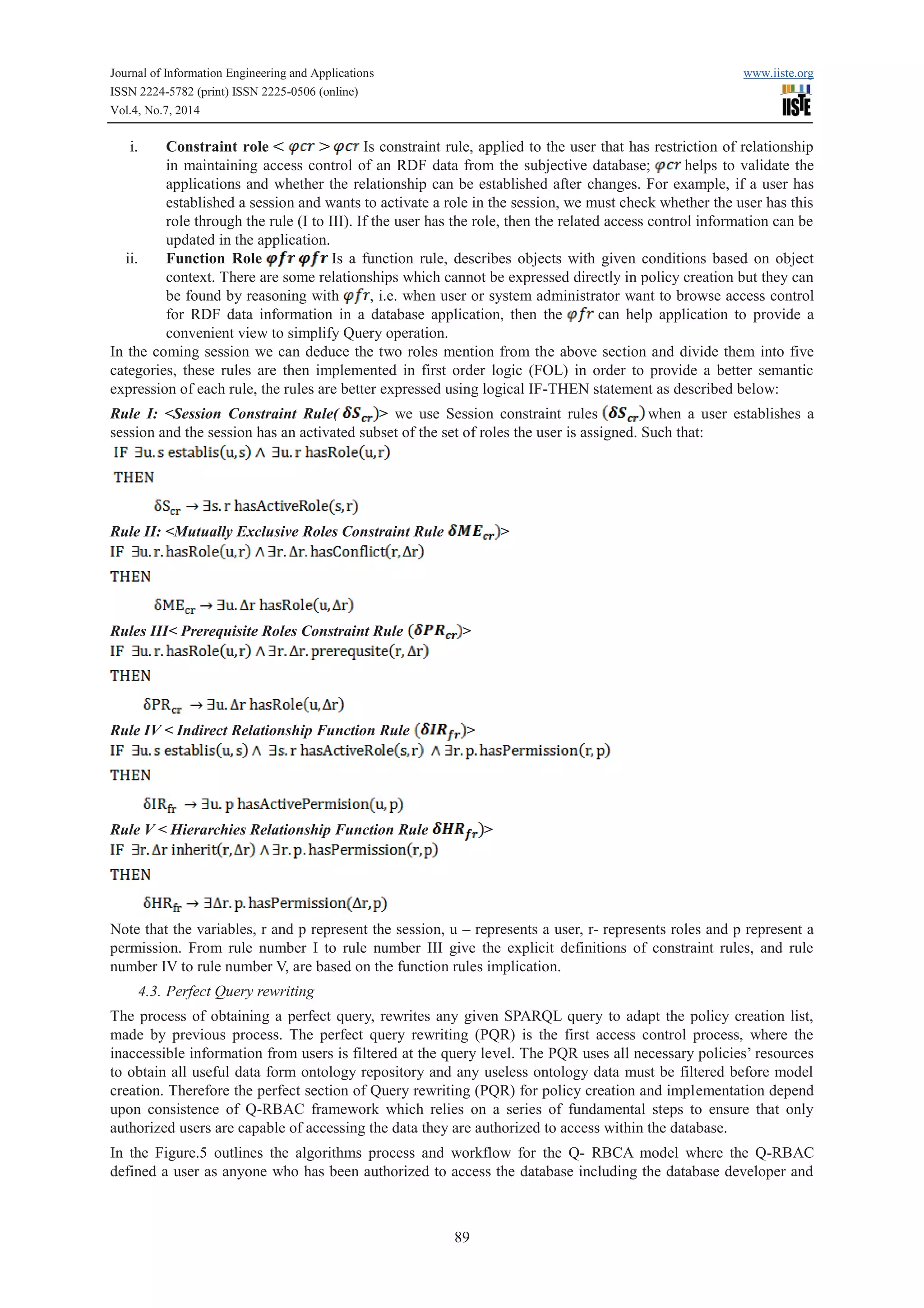 Modified query roles based access | PDF