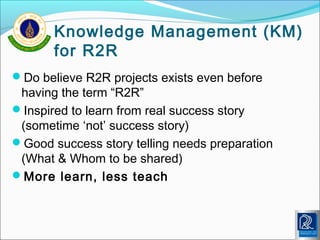 Modified R2R slides | PPT
