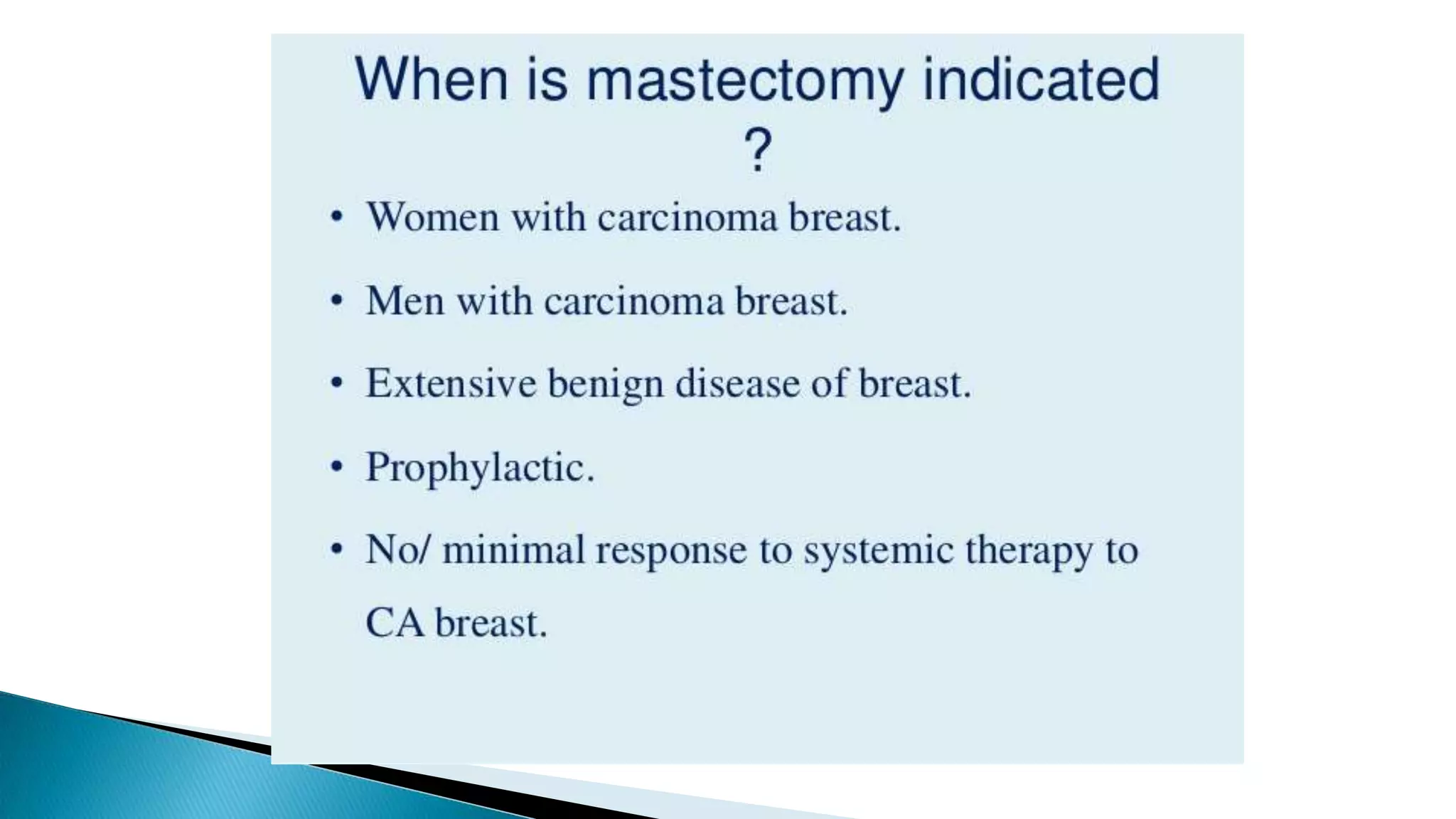 Modified radical mastectomy | PPTX