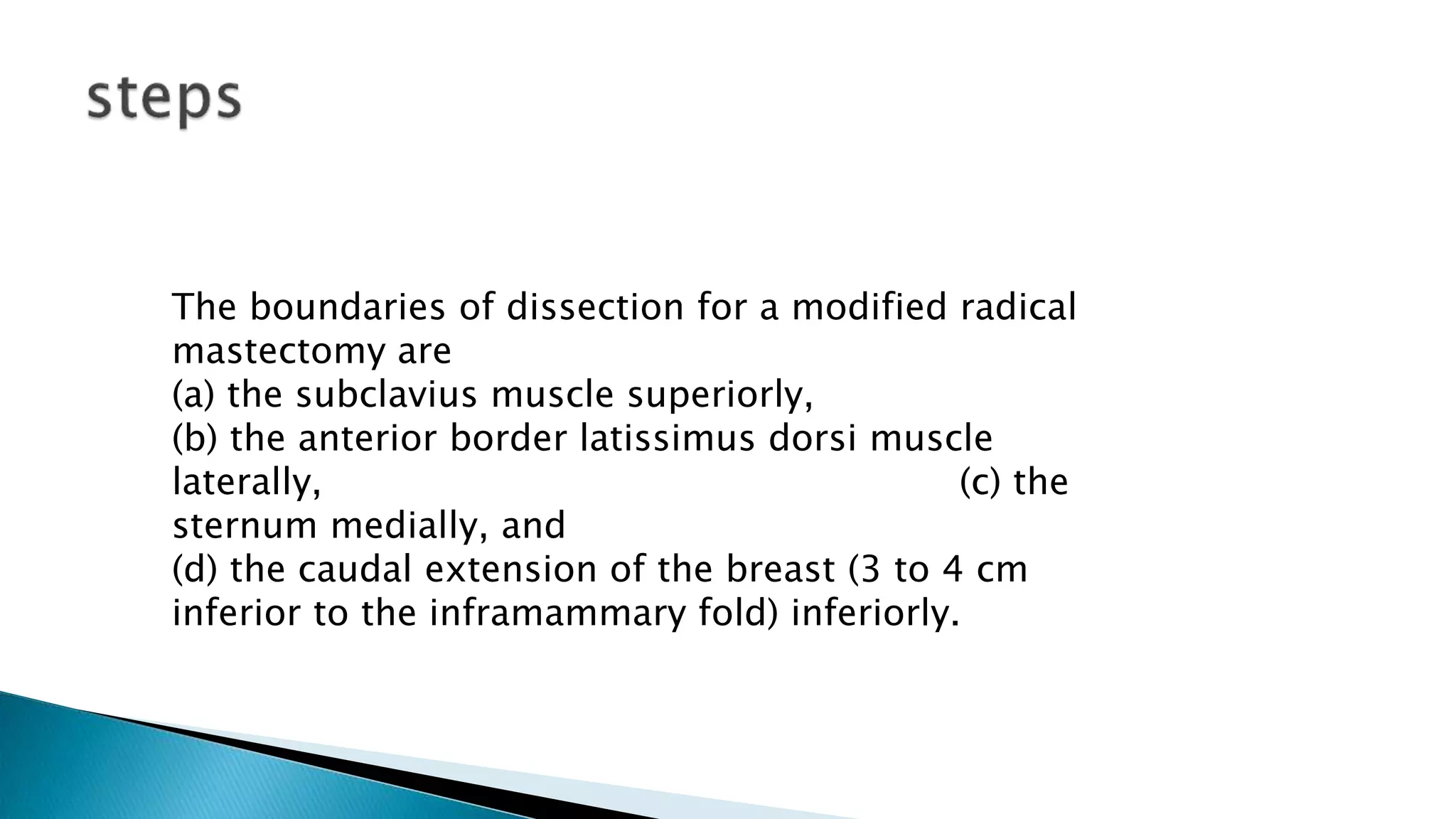 Modified radical mastectomy | PPTX