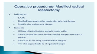 Modified radical mastectomy | PPTX