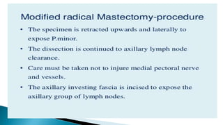 Modified radical mastectomy | PPTX
