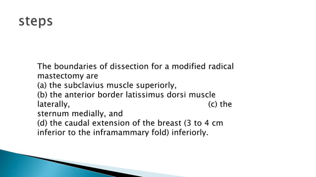 Modified radical mastectomy | PPTX
