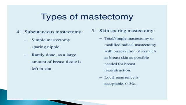 Modified radical mastectomy | PPTX