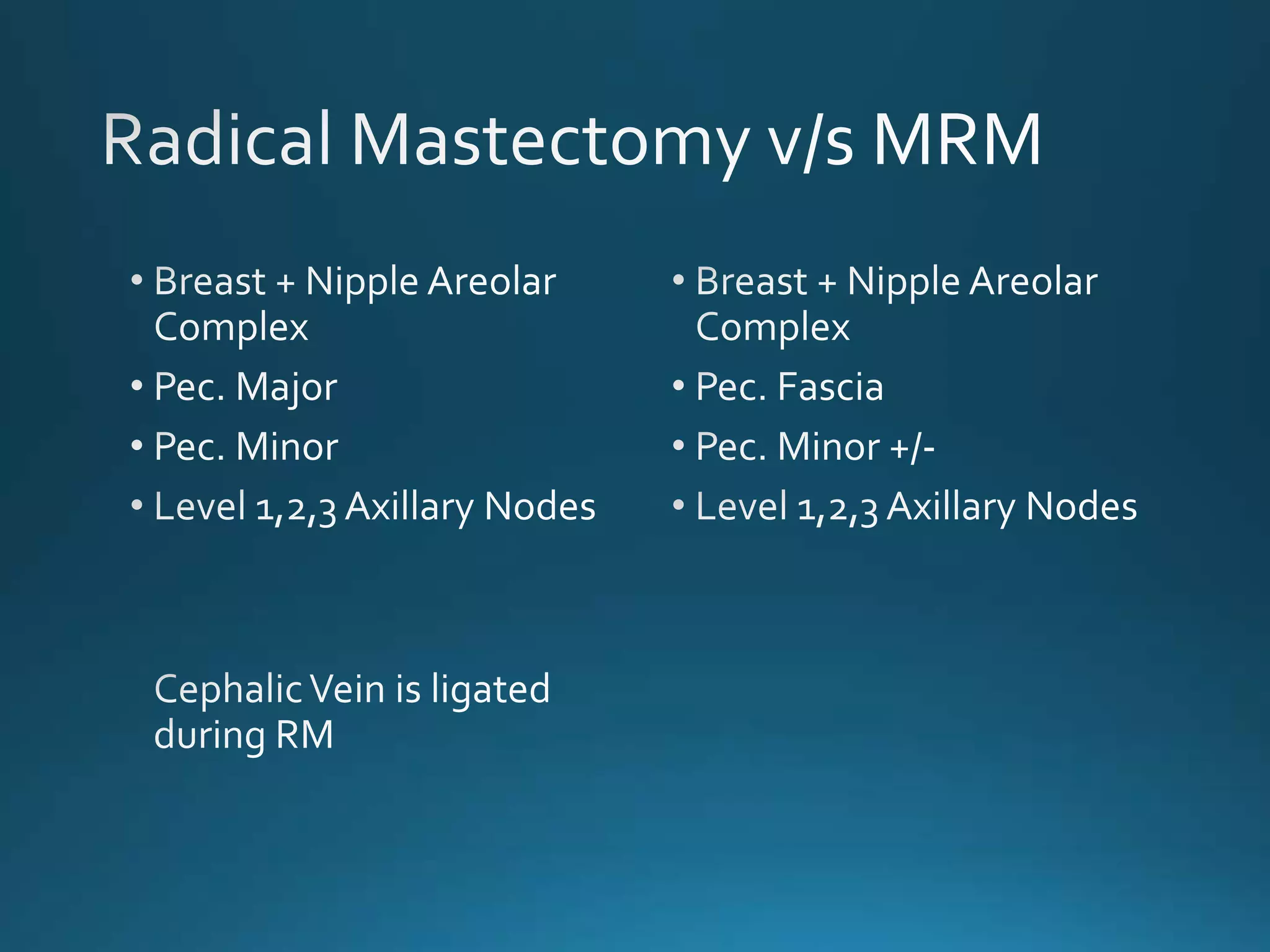 Modified radical mastectomy | PPTX