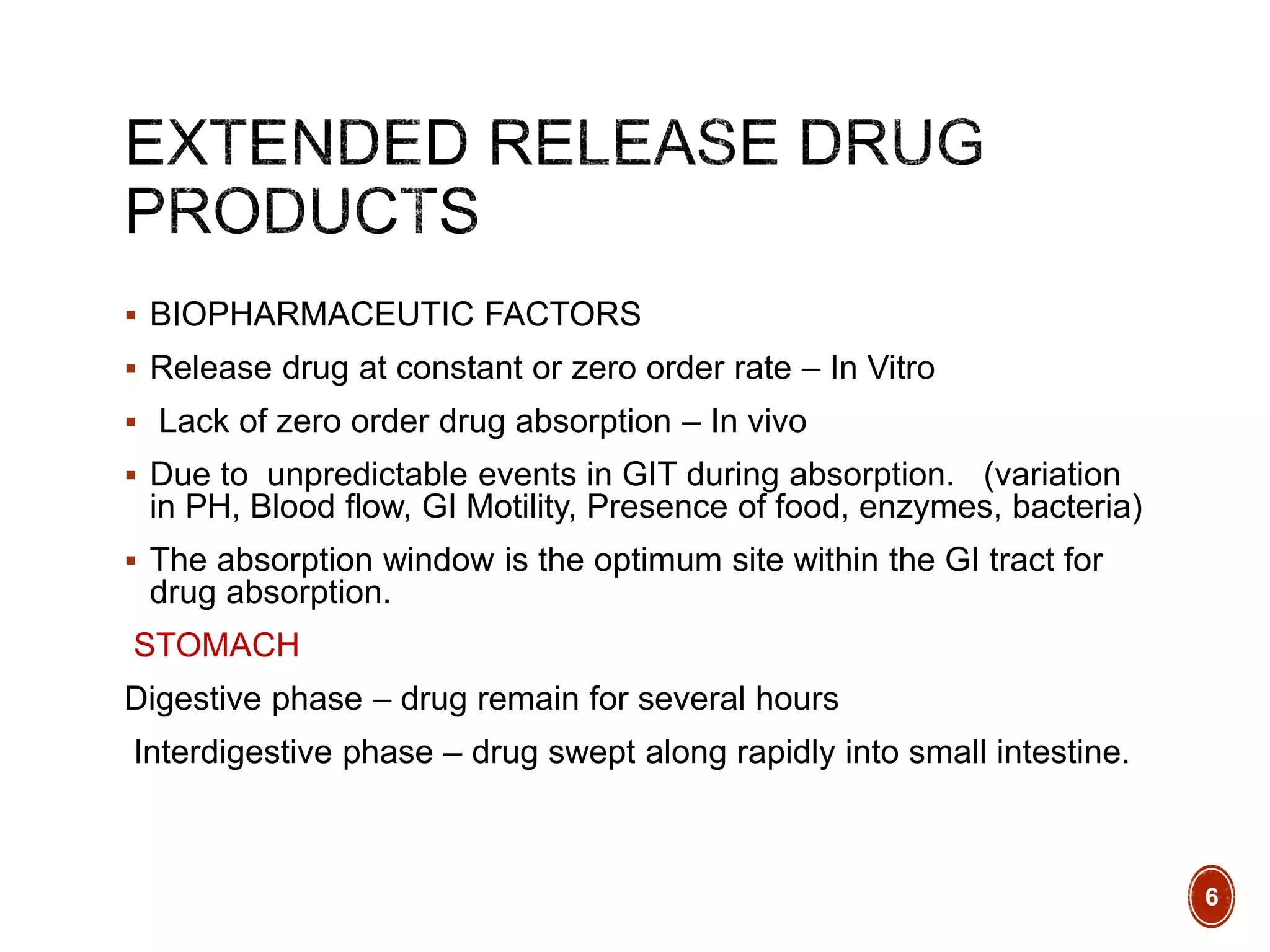 Modified release drug products | PPTX