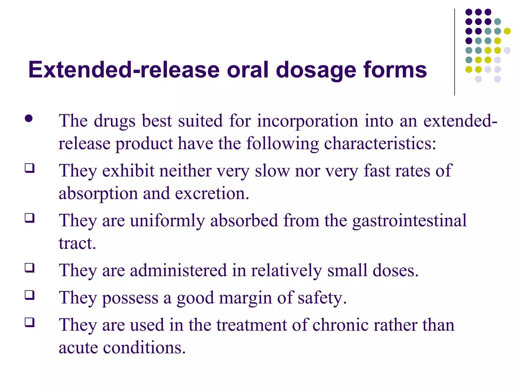 Modified release drug products | PPT