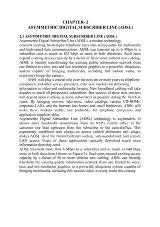 Report on Trends in DSL AND ADSL | PDF