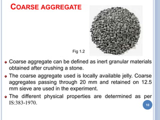 BAMBOO AS PARTIALLY REPLACEMENT FOR COARSE AGGREGATE | PPTX