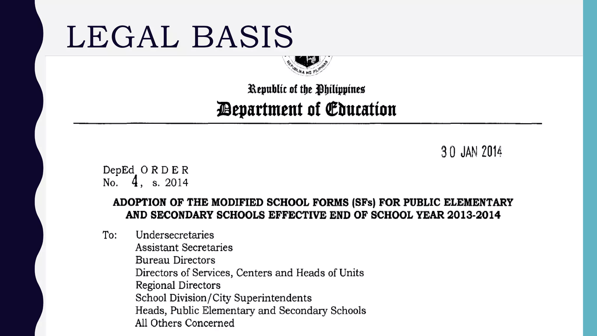 Modified school forms | PPTX
