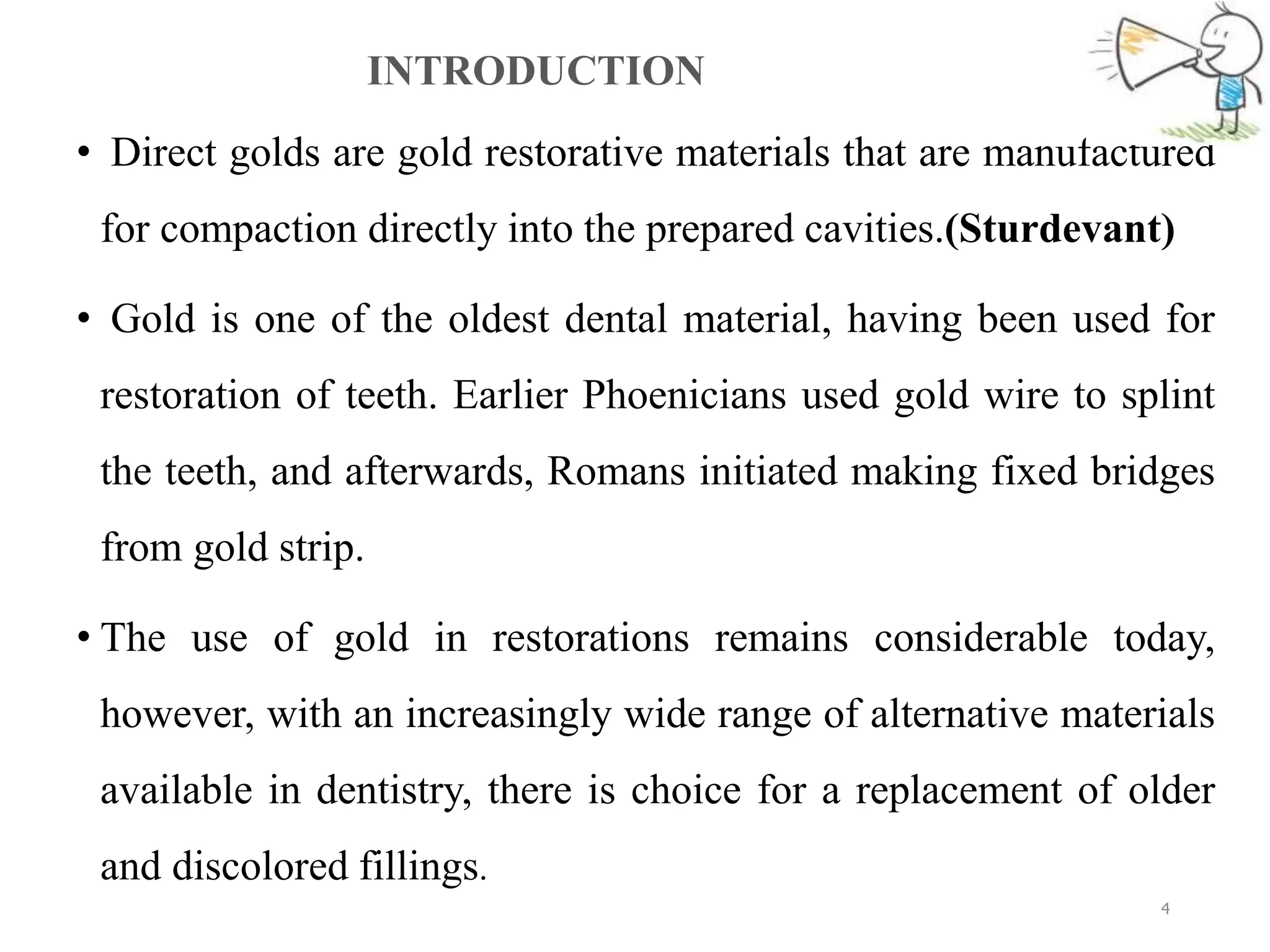 direct filling-gold seminar | PPTX