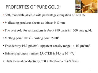 direct filling-gold seminar | PPTX