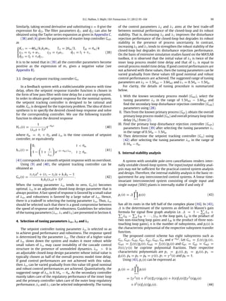 Modified smith predictor based cascade control of unstable time delay processes | PDF