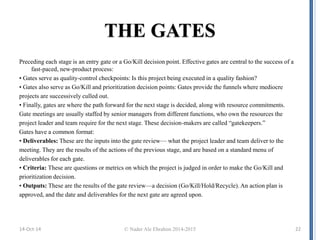Modified Stage-Gate: A Product Development Process by Dr. Nader Ale ...
