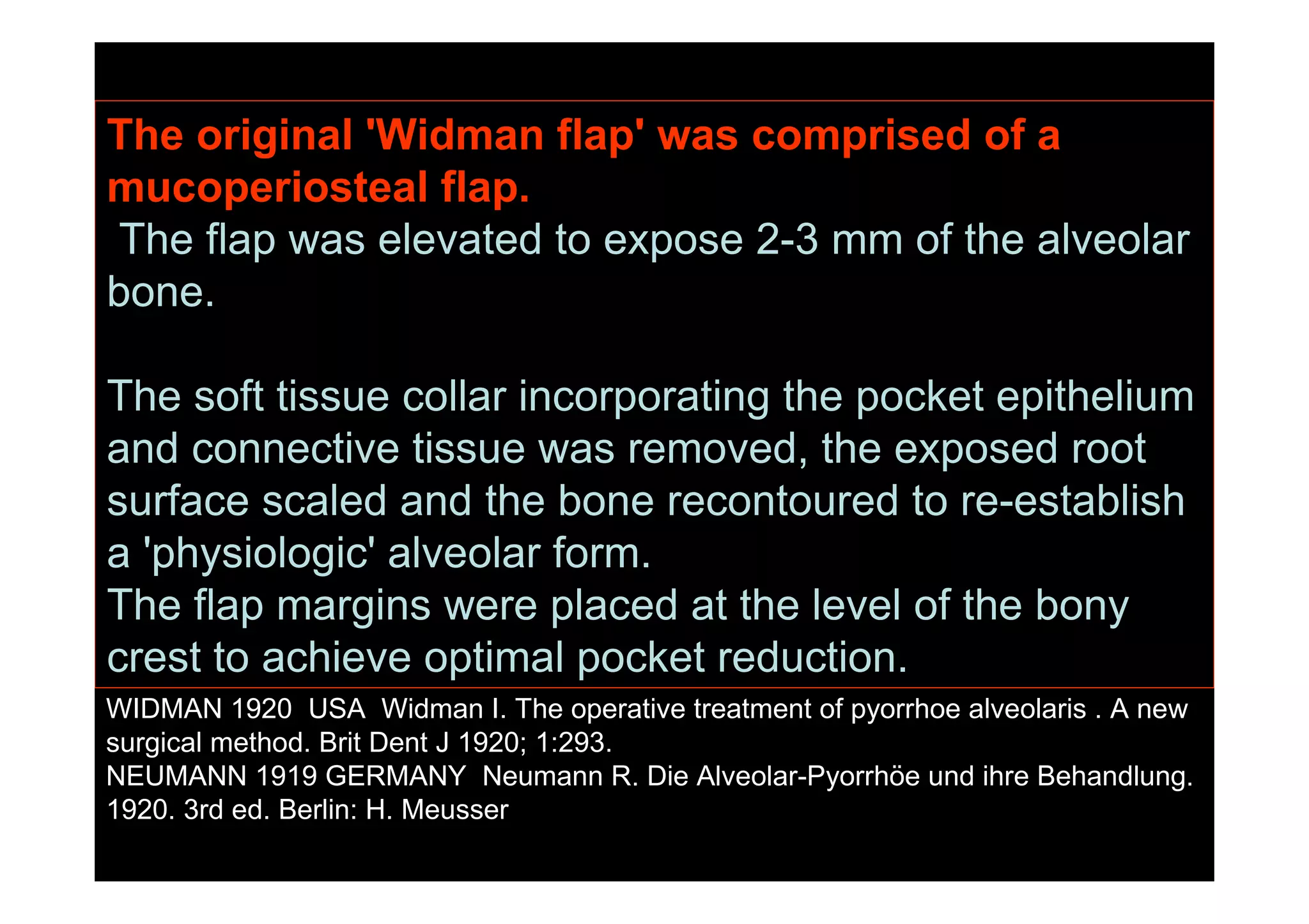 Modified widman flap | PDF