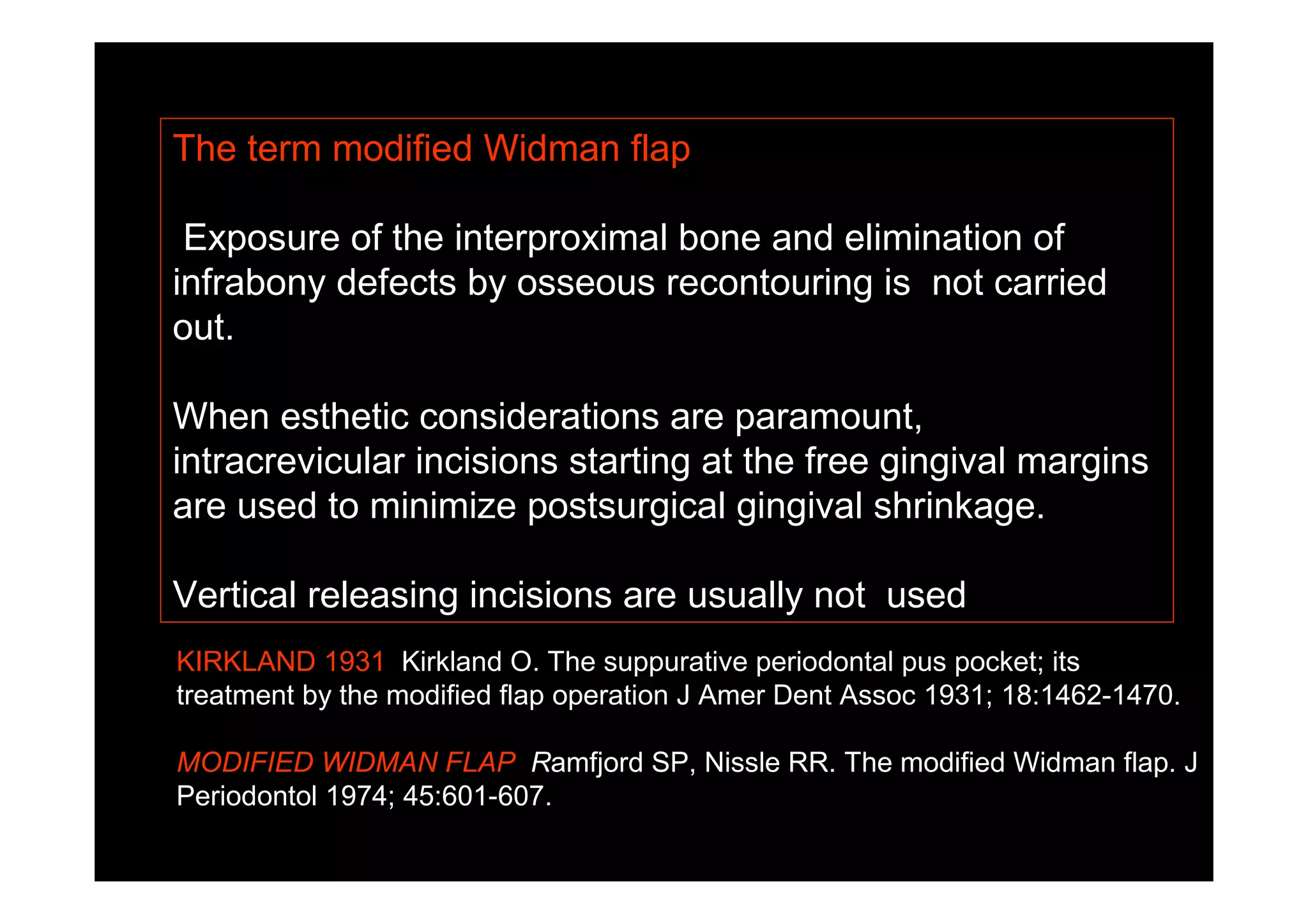 Modified widman flap | PDF
