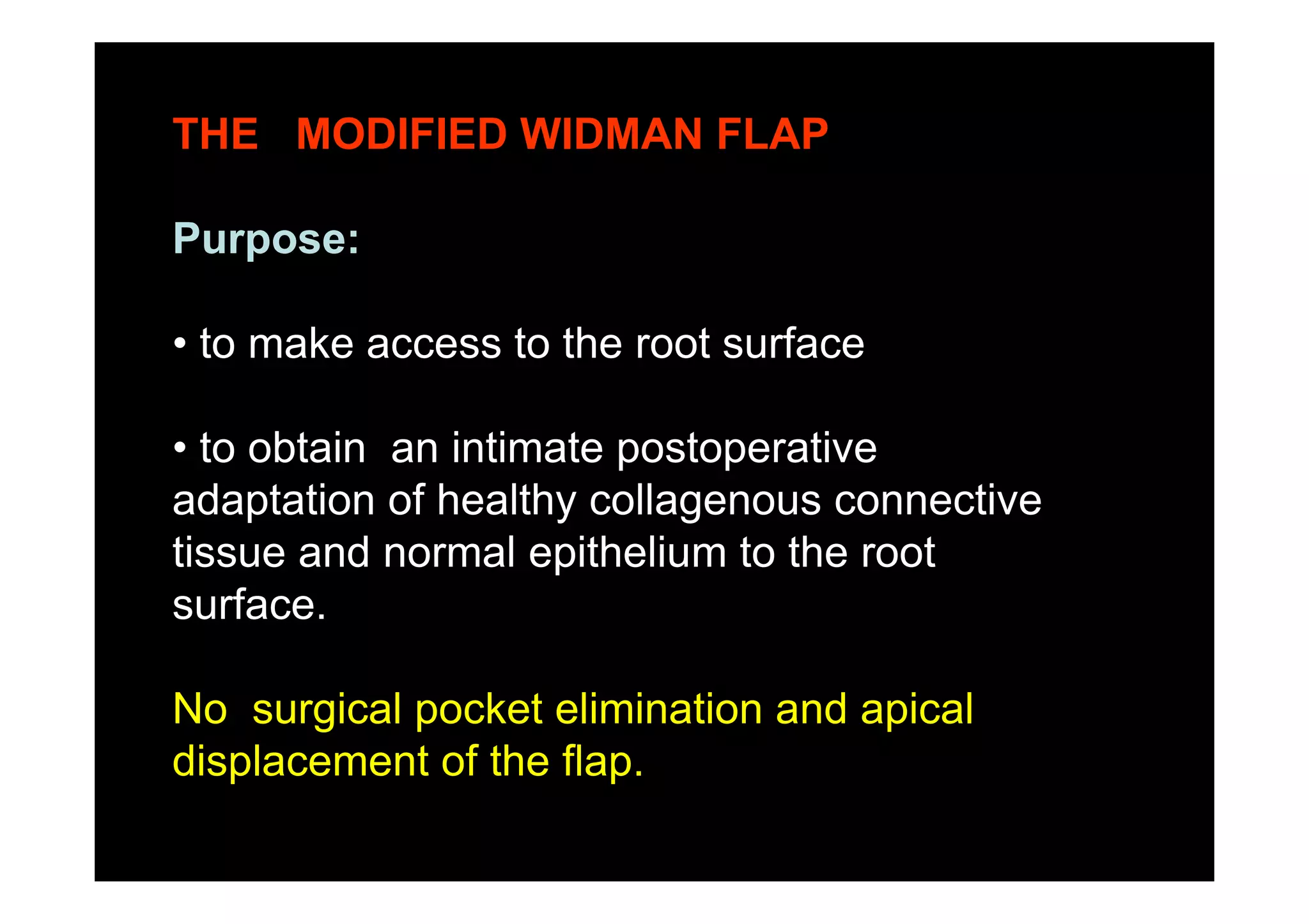 Modified widman flap | PDF