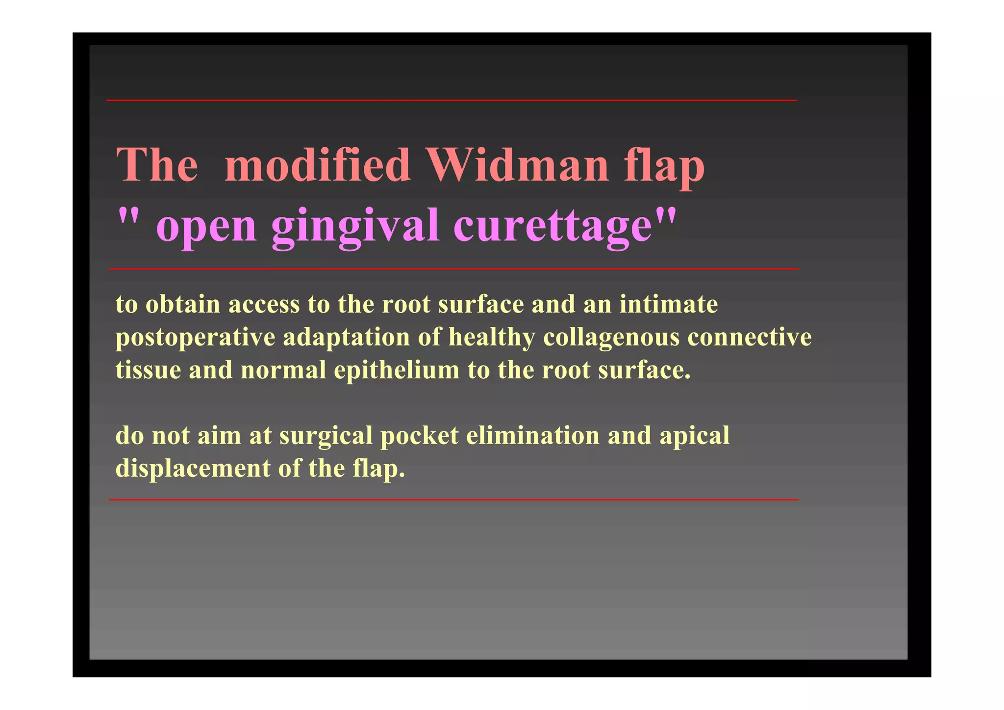 Modified widman flap | PDF