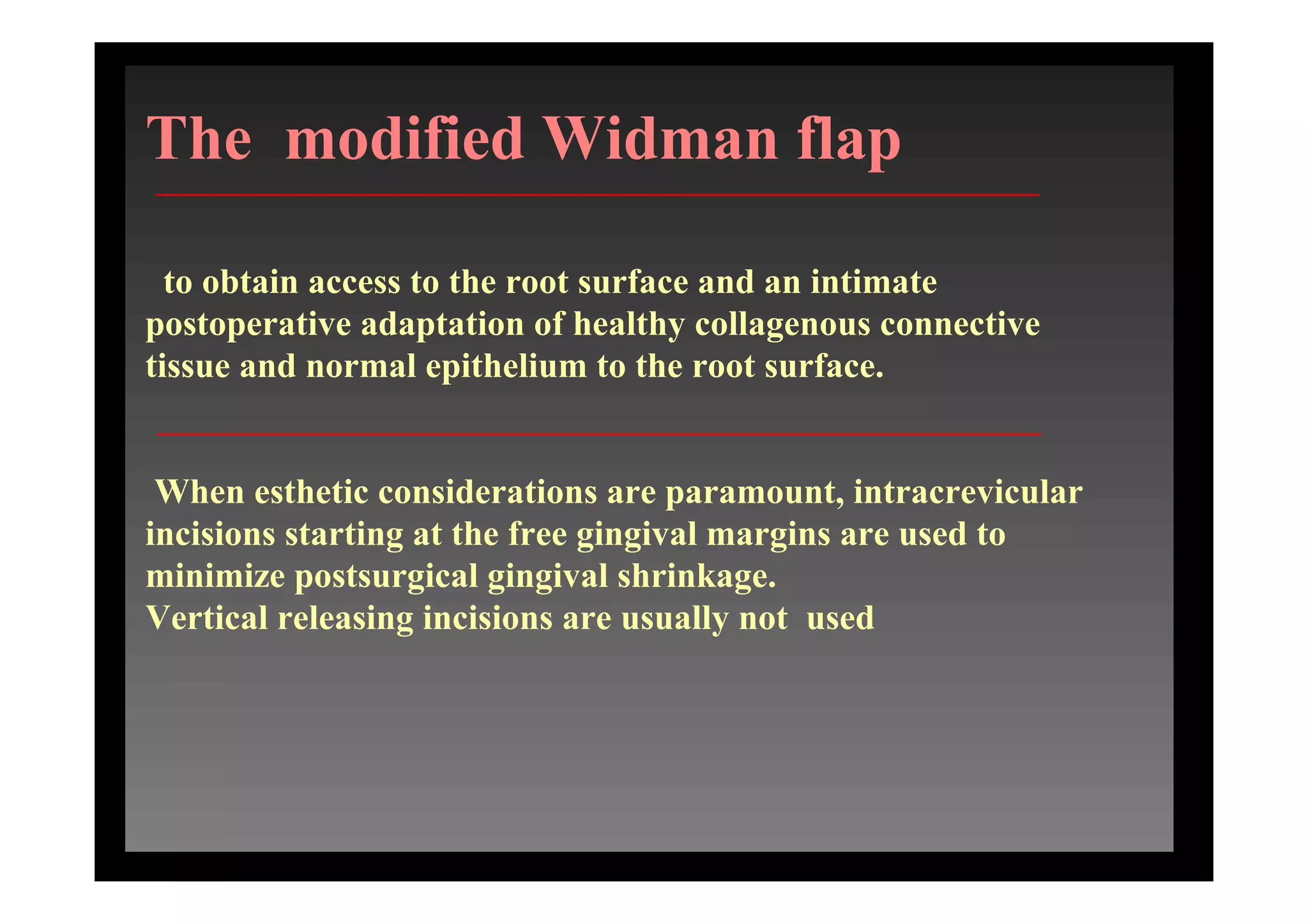 Modified widman flap | PDF