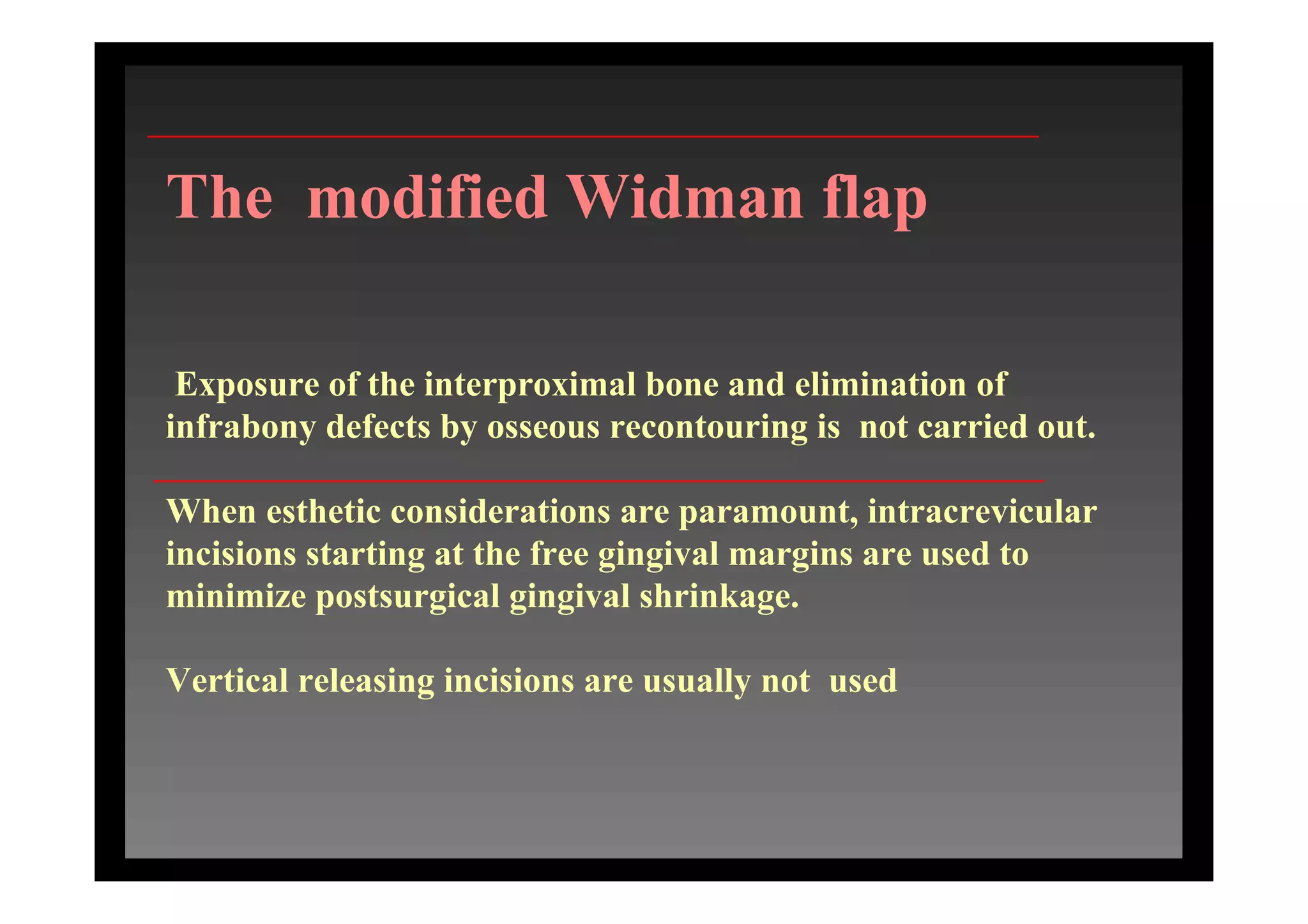 Modified widman flap | PDF