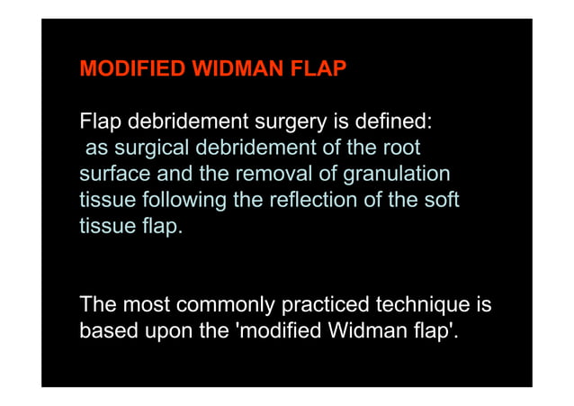 Modified widman flap | PDF