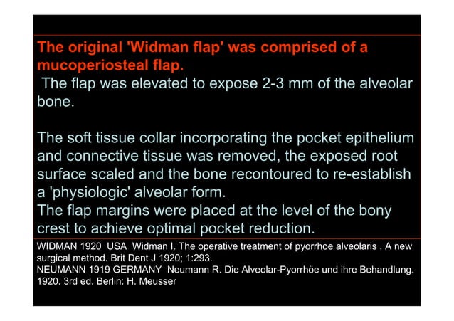 Modified widman flap | PDF