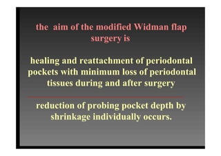 Modified widman flap | PDF