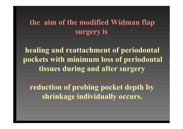 Modified widman flap | PDF