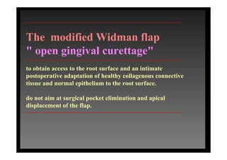 Modified widman flap | PDF