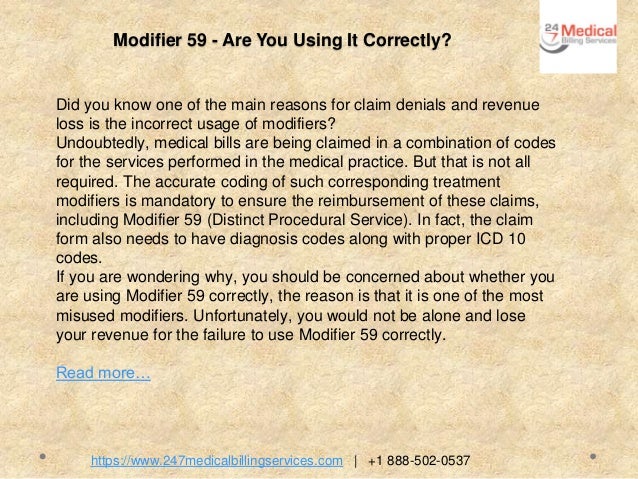 Modifier 59 are you using it correctly | PPT