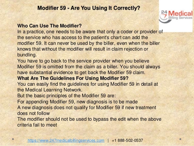 Modifier 59 are you using it correctly | PPT