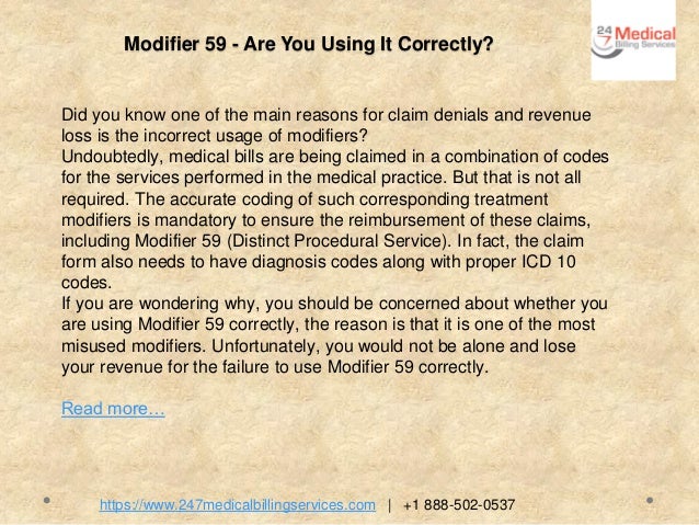 Modifier 59 are you using it correctly | PPT