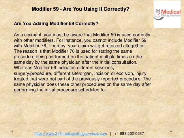 Modifier 59 are you using it correctly | PPT
