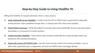 Modifier 95 for Telehealth Billing When and How to Use It.pptx