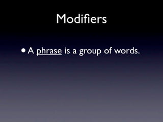 Modifiers | KEY