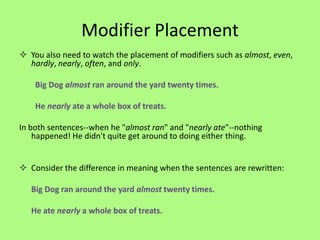 Modifiers | PPTX | Gardening | Home & Garden