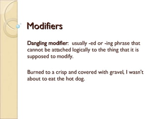 Modifiers | PPT