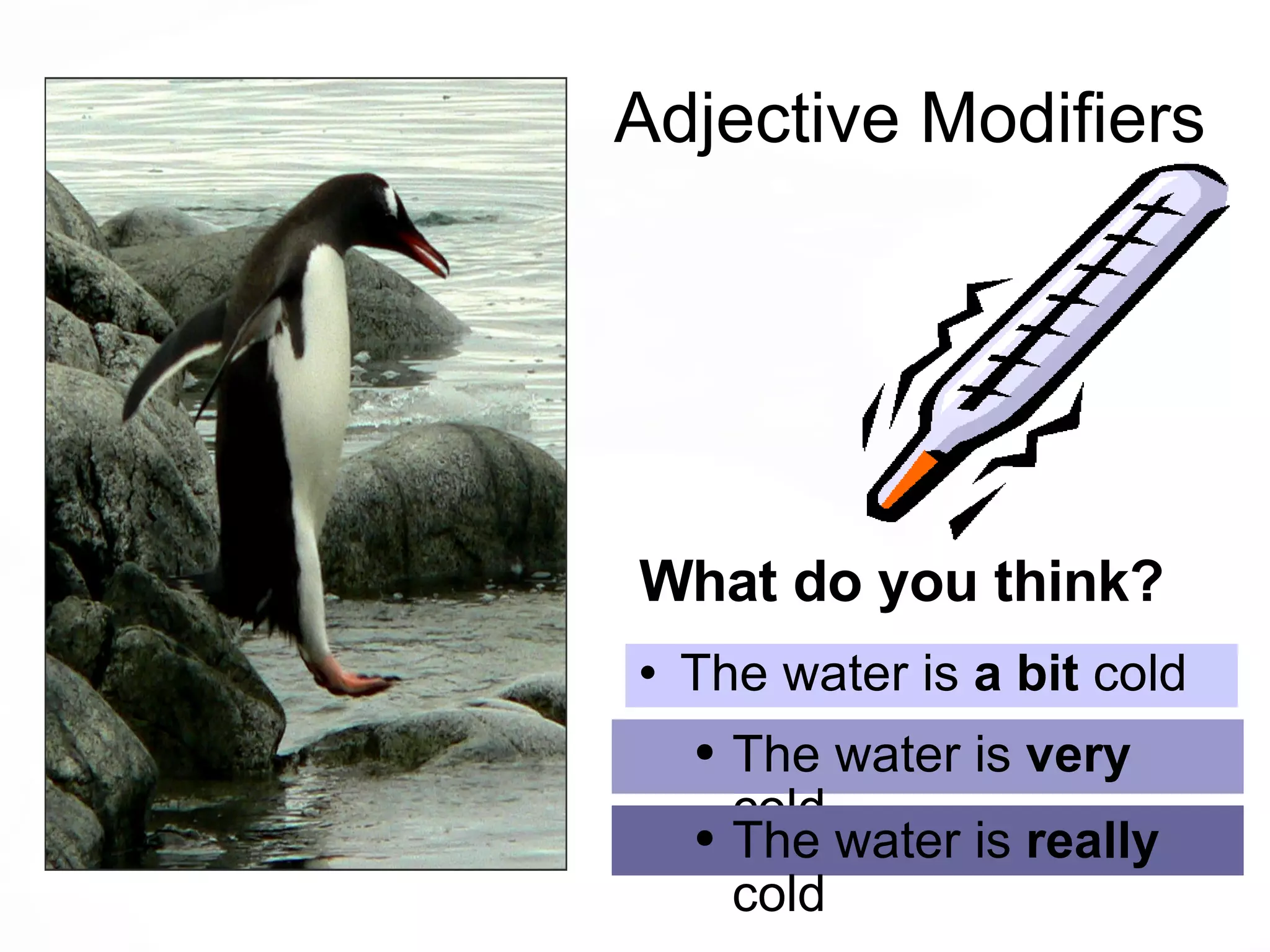 Adjective Modifiers | PPT